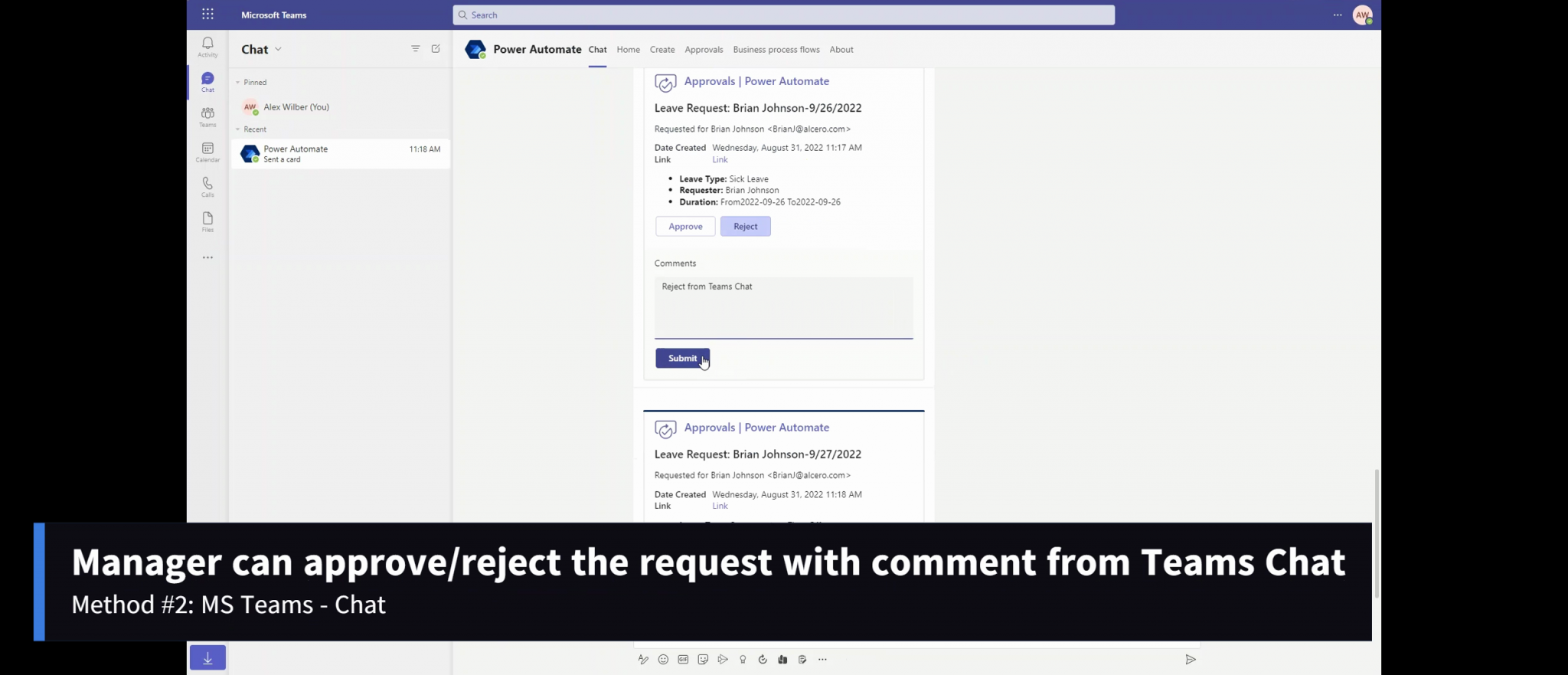 SharePoint Leave Request - Alcero
